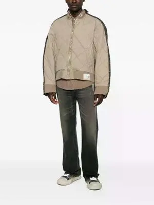 Mihara Yasuhiro Quilted Layered-denim Jacket