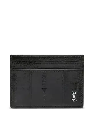 Saint Laurent Logo-plaque Wallet - Black