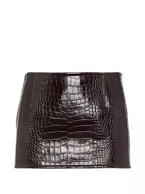 Dsquared2 Embossed-leather Mini Skirt