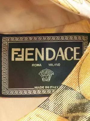 Fendi Fendace Baroque Print Dress