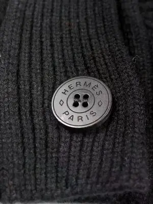 Hermès V-neck Wool Cardigan