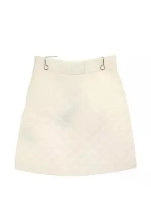 Fendi Silk Quilted Skirt