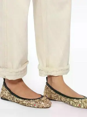 Isabel Marant Étoile Belna Sequin-embellished Ballet Flats