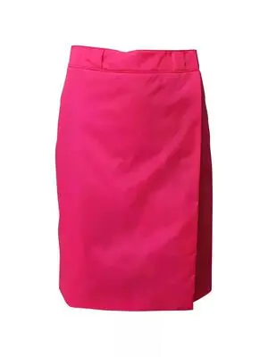 Prada Wrap Midi Skirt - Pink
