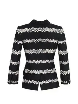 Missoni Zigzag-print Single-breasted Blazer