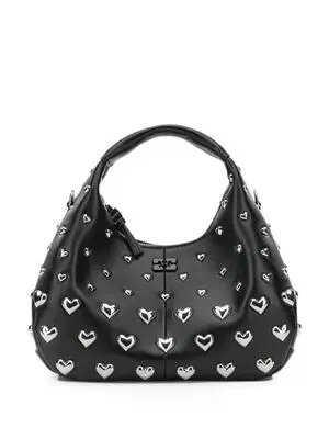 GANNI Heart-stud Tote Bag
