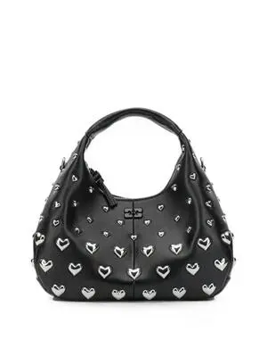 GANNI Heart-stud Tote Bag
