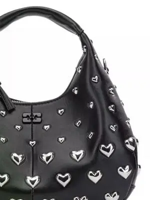 GANNI Heart Studded Tote Bag
