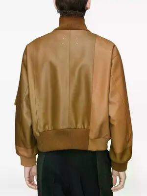 MAISON MARGIELA Spliced Leather Bomber Jacket