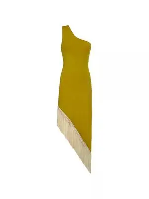 TALLER MARMO Yacare One-shoulder Asymmetric Dress - Yellow
