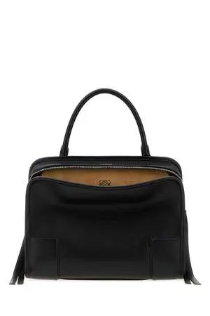 Loewe Leather Medium Amazona Handbag - Black