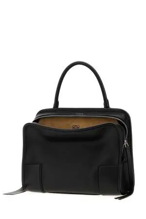 Loewe Leather Medium Amazona Handbag - Black