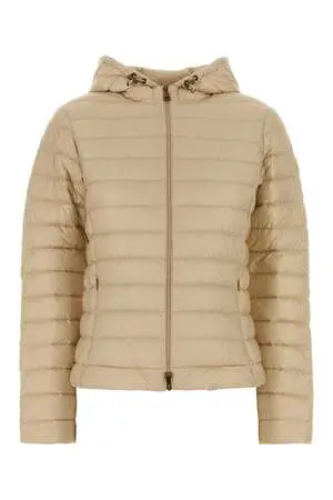Moncler Sand Nylon Igelhood Down Jacket - Brown