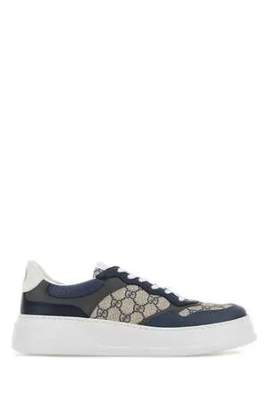 Gucci Gg Canvas And Leather Sneakers