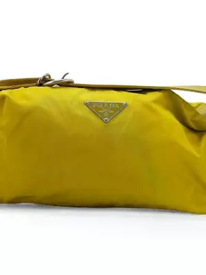 Prada 2000s Tessuto Triangle Logo Shoulder Bag
