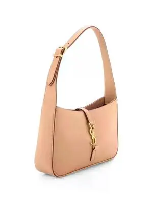 Saint Laurent Le 5 A 7 Leather Small Hobo Bag