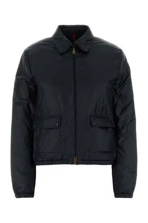 Moncler Navy Nylon Lanset Down Jacket - Blue
