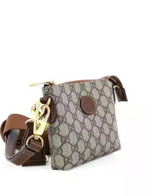 Gucci Interlocking G Patch Wristlet Messenger Bag