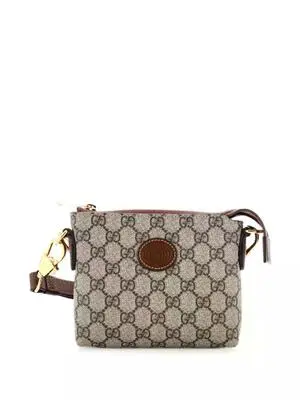 Gucci Interlocking G Patch Wristlet Messenger Bag