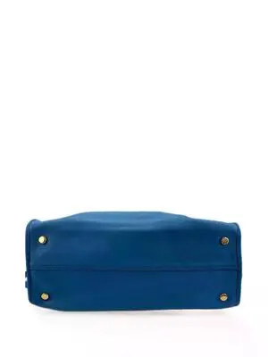 Gucci 2000s Leather Tote Bag - Blue