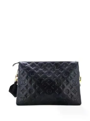 LOUIS VUITTON Coussin Mm Monogram Embossed Lambskin Crossbody Bag