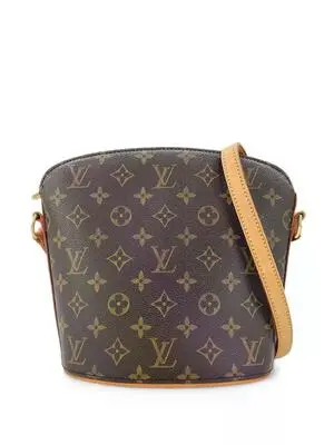 LOUIS VUITTON Monogram Drouot Shoulder Bag - Brown