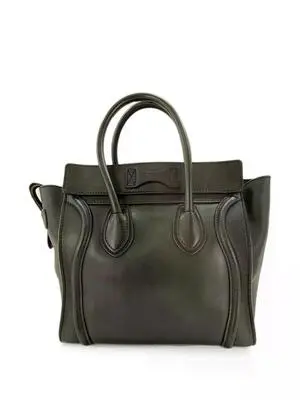 Celine 2010s Luggage Micro Shopper Tote Bag