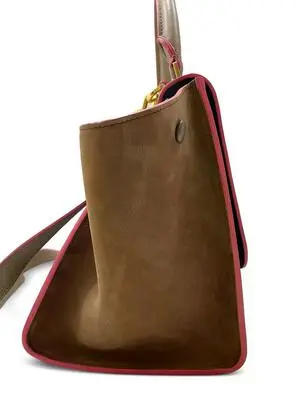 Celine Trapeze Flap Handbag - Brown