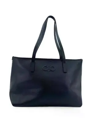 FERRAGAMO 2000s Gancini Tote Bag - Black