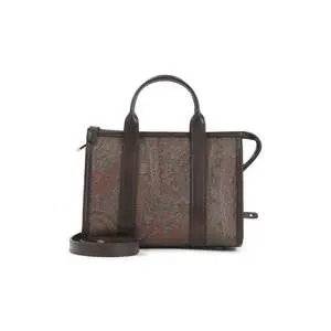 Etro Bauletto Xs Arnica Jacquard Shoulder Bag - Brown