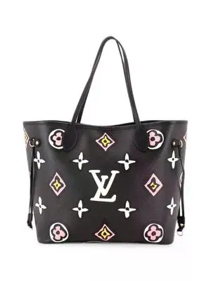 LOUIS VUITTON Neverfull Mm Wild At Heart Monogram Giant Tote Bag - Black