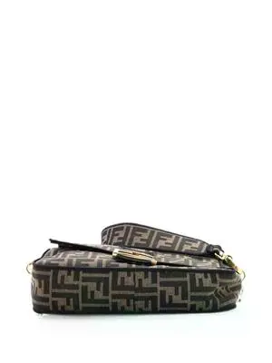 Fendi Baguette Nm Zucca Canvas Medium Shoulder Bag - Brown