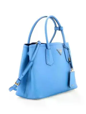 Prada Cuir Double Saffiano Leather Small Tote Bag