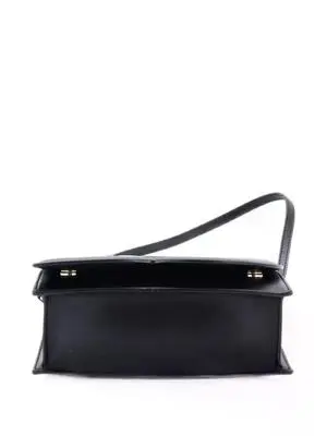 Dolce & Gabbana Dg Logo Flap Leather Shoulder Bag - Black