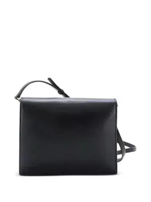Dolce & Gabbana Dg Logo Flap Leather Shoulder Bag - Black