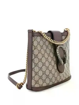 Gucci Dionysus Gg Coated Canvas Medium Bucket Bag - Brown