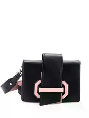 Prada City Calfskin Small Crossbody Bag - Black