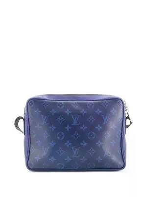 LOUIS VUITTON Monogram Taigarama Outdoor Messenger Bag - Blue