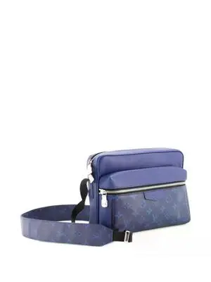 LOUIS VUITTON Monogram Taigarama Outdoor Messenger Bag - Blue