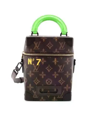LOUIS VUITTON Vertical Box Trunk Bag No. 7 Trunk L'oeil Vintage Monogram Canvas Crossbody Bag - Brown