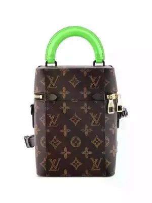 LOUIS VUITTON Vertical Box Trunk Bag No. 7 Trunk L'oeil Vintage Monogram Canvas Crossbody Bag