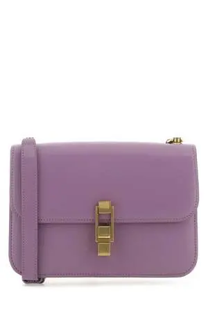 Saint Laurent Leather Shoulder Bag - Purple