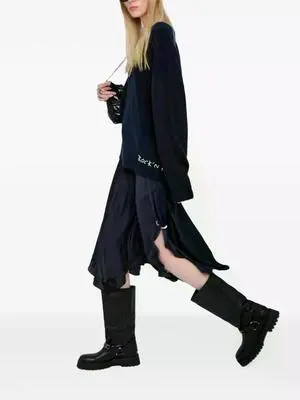 Zadig&Voltaire Asymmetric Ruffled Midi Skirt - Blue