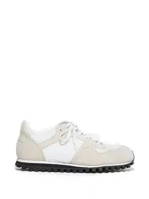 Comme Des Garçons X Spalwart Sequin-embellished Suede Sneakers - Neutrals