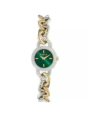 Furla Crystal 34mm Watch - Green