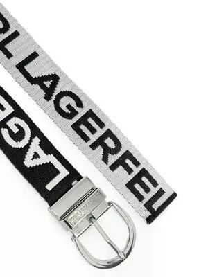 Karl Lagerfeld Reversible Logo-jacquard Belt