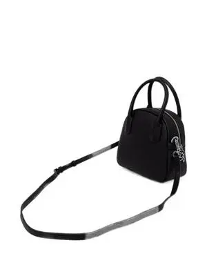 Karl Lagerfeld Logo-charm Grained Tote Bag - Black