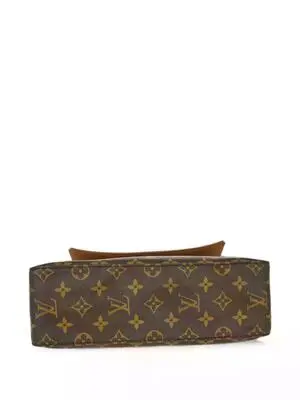LOUIS VUITTON Monogram Canvas Mini Looping Top Handle Bag - Brown