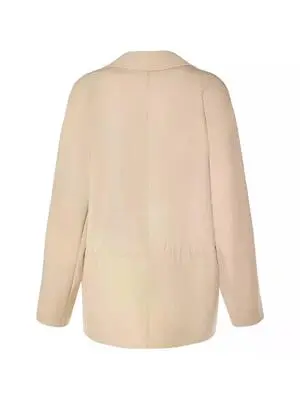 Max Mara Drawstring-waist Notched-lapels Jacket - Neutrals