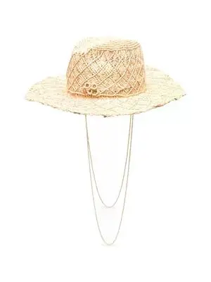 Ruslan Baginskiy Woven Straw Sun Hat - Neutrals